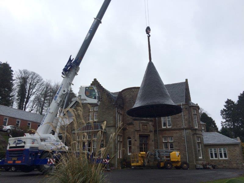 Conical Roof onto Conical Turret! - www.ultimatehandyman.co.uk